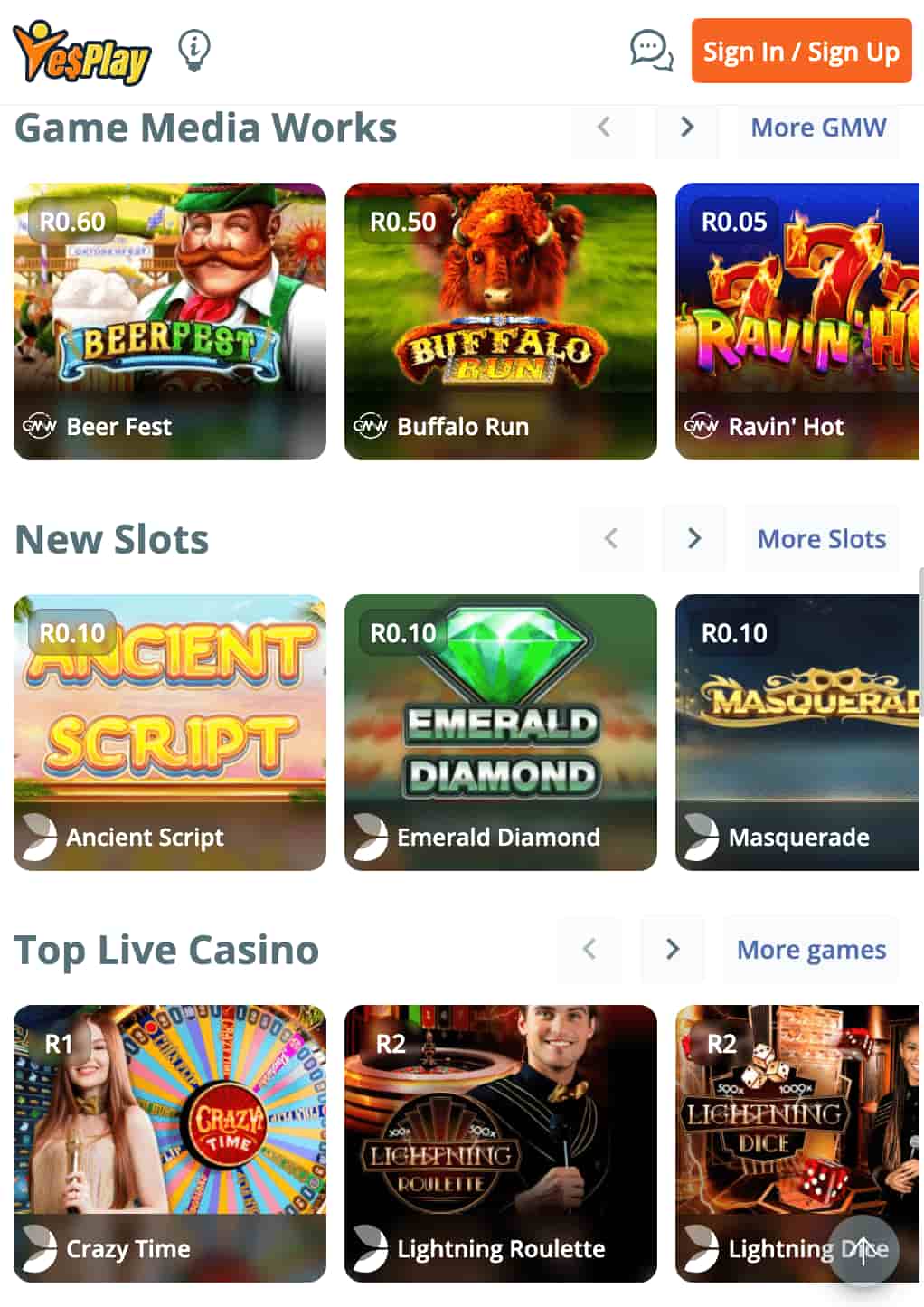 YesPlay Casino | Best Online Casino for Slots, Bonuses & Betting in SA