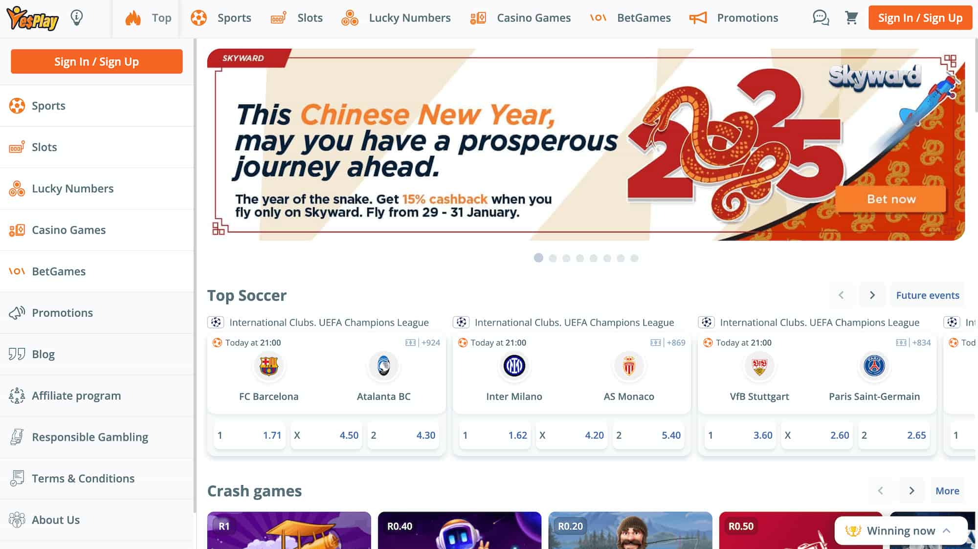 YesPlay Casino | Best Online Casino for Slots, Bonuses & Betting in SA